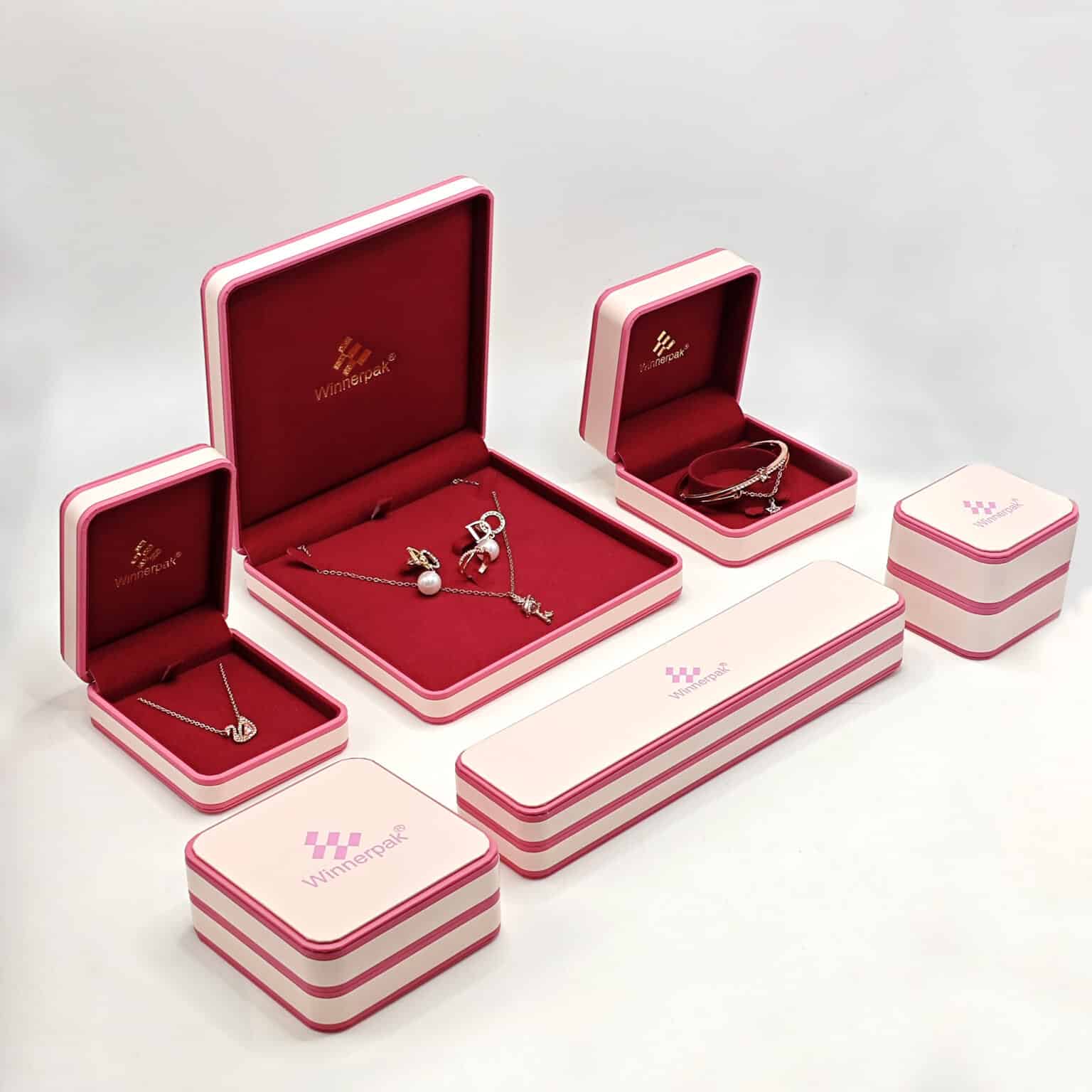 RP03-PK FSC-Certified Luxury Leatherette Jewelry Boxes | Custom Elegant ...
