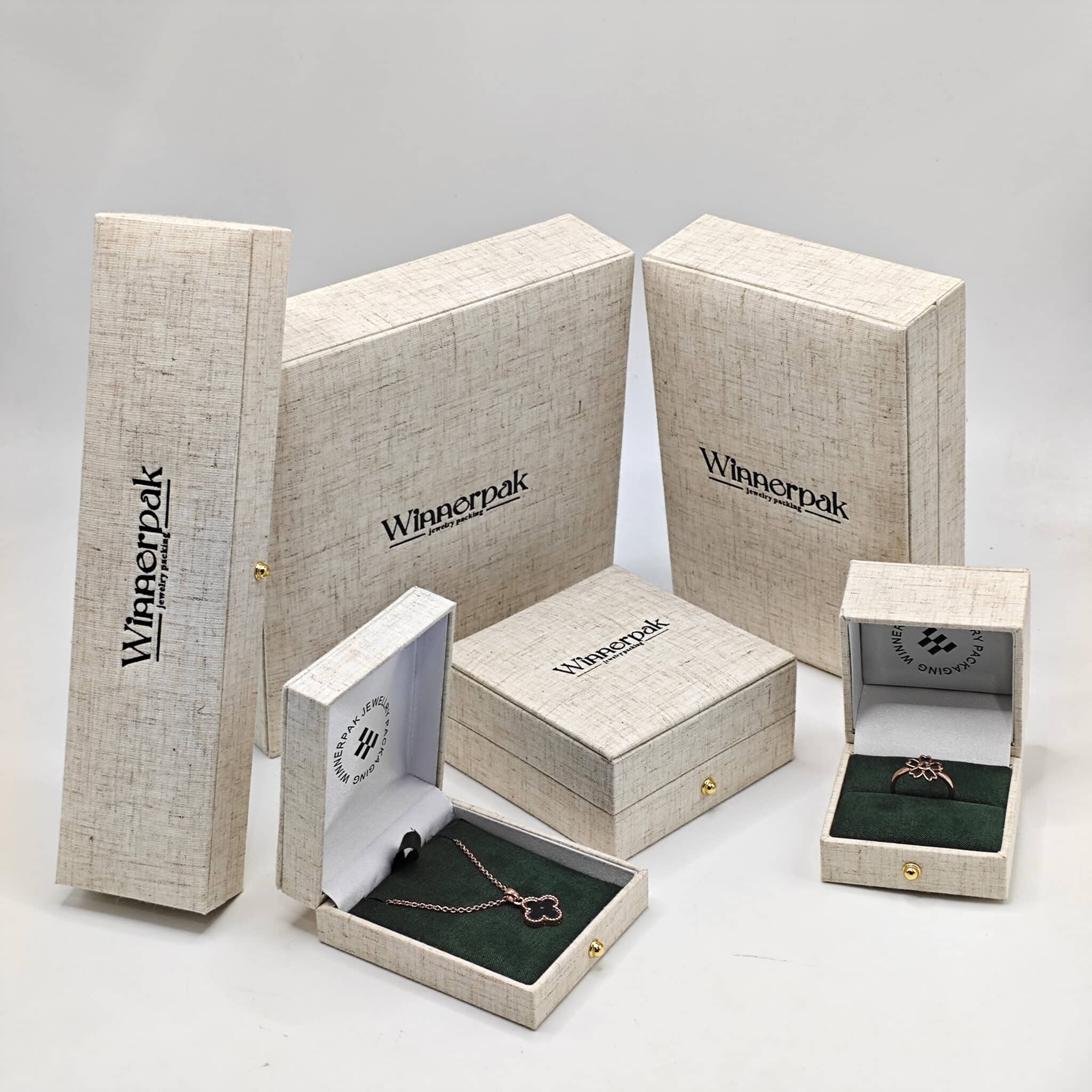 Luxury Cartier-Style Black Leatherette Jewelry Boxes | Winnerpak